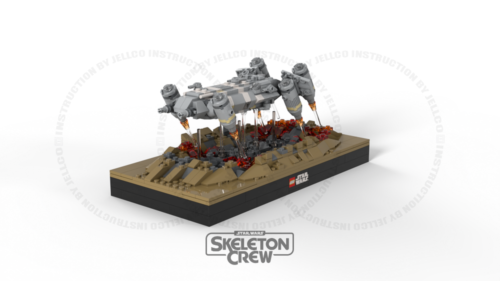 LEGO MOC Micro Diorama : The Onyx Cinder Takes off by jellco ...