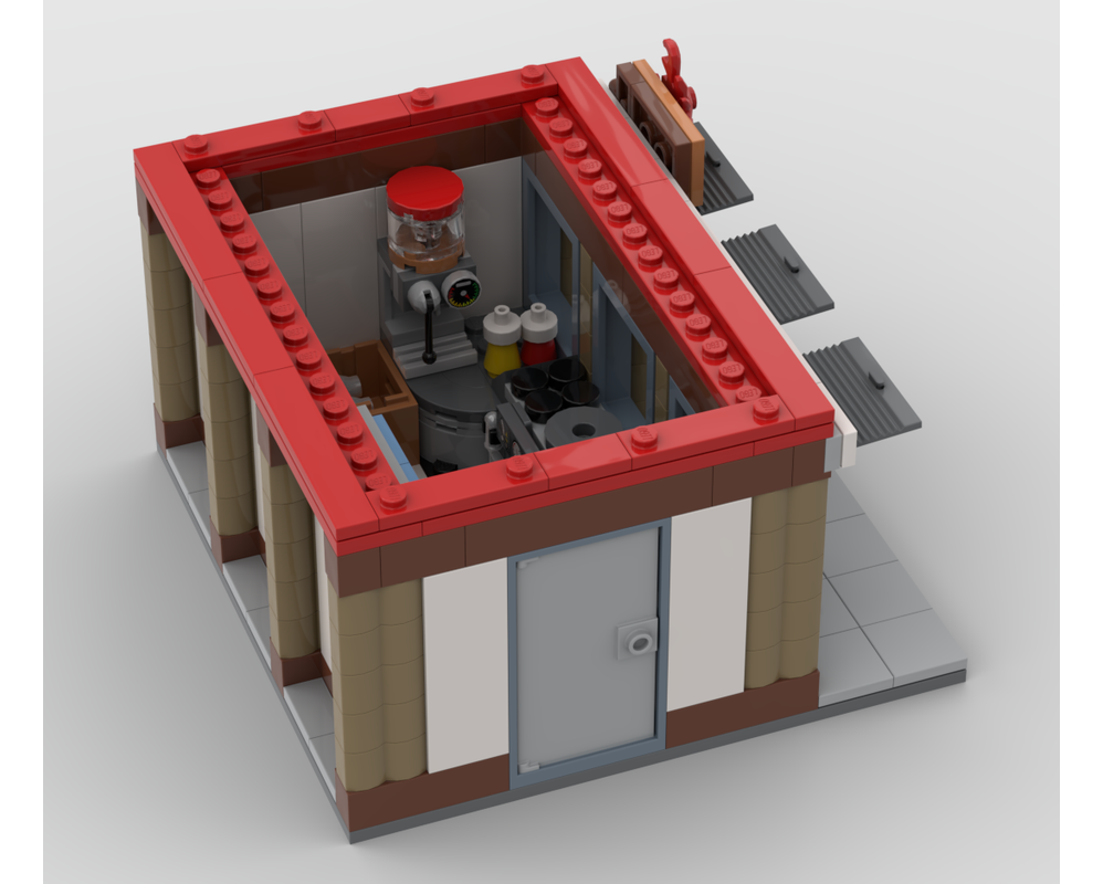 LEGO MOC Modular Cyberpunk City - Shrimp Shack and Shady Shop by ...