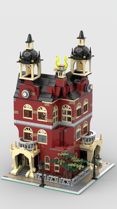 LEGO MOC Corner Modular House by Dor0thy6 | Rebrickable - Build with LEGO