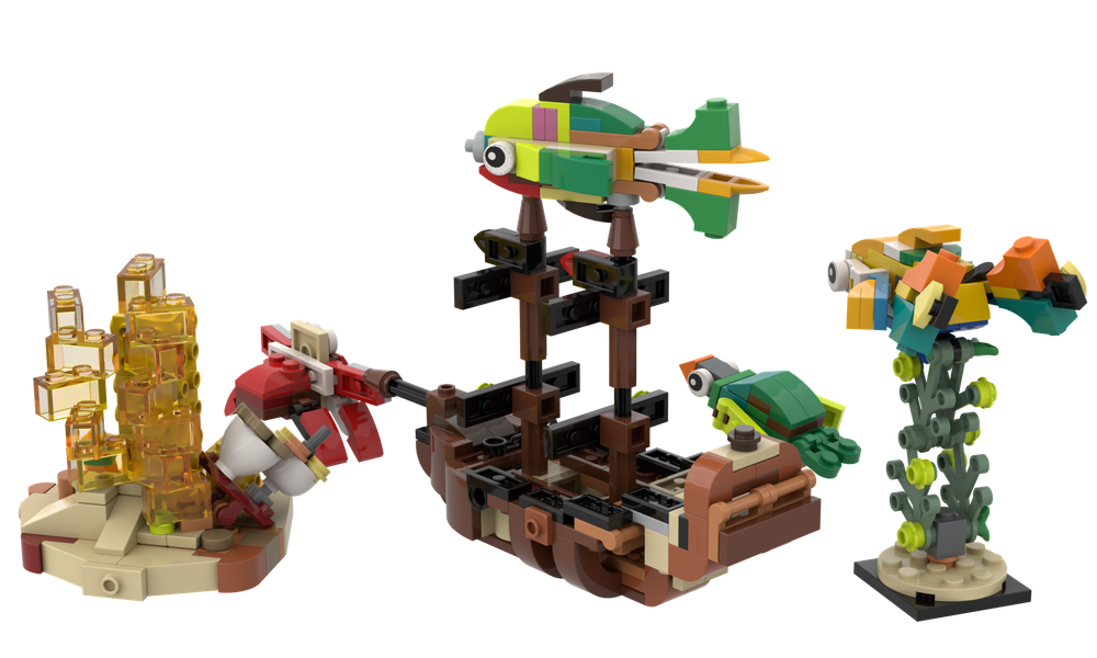 LEGO MOC Tropical Sea Life by Jappelsap98 | Rebrickable - Build with LEGO