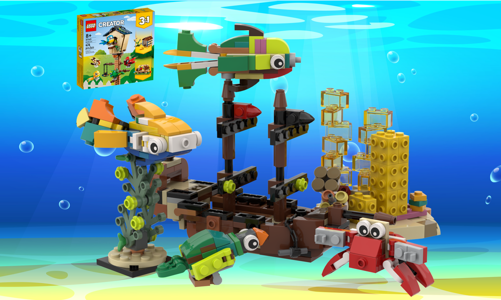 LEGO MOC Tropical Sea Life by Jappelsap98 | Rebrickable - Build with LEGO
