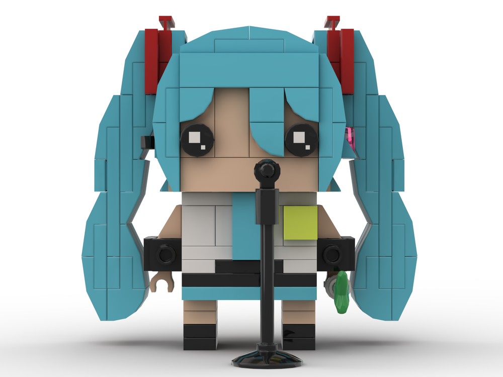 LEGO MOC Hatsune Miku by SkyrobStudio | Rebrickable - Build with LEGO