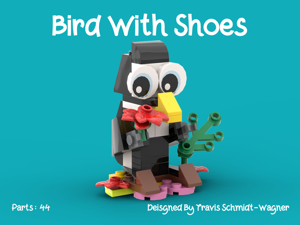 LEGO MOC-210232 Bird with Shoes Alt Build 30688 by Camobricktape ...