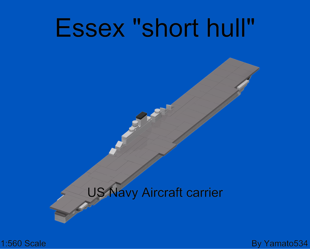 LEGO MOC 1:560 Scale Essex class "short-Hull" by yamato534 ...