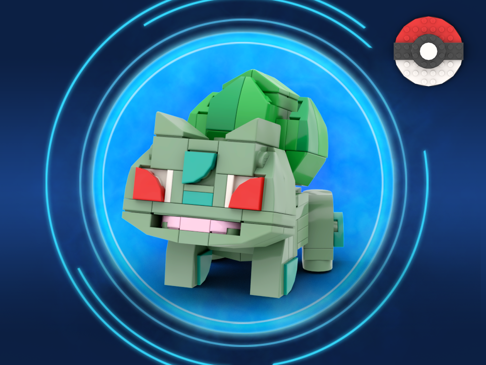 LEGO MOC Bulbasaur - Pokemon by Agilinzzz | Rebrickable - Build with LEGO