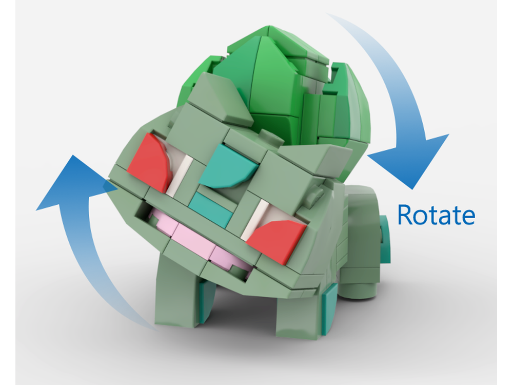 Lego Moc Bulbasaur Pokemon By Agilinzzz Rebrickable Build With Lego