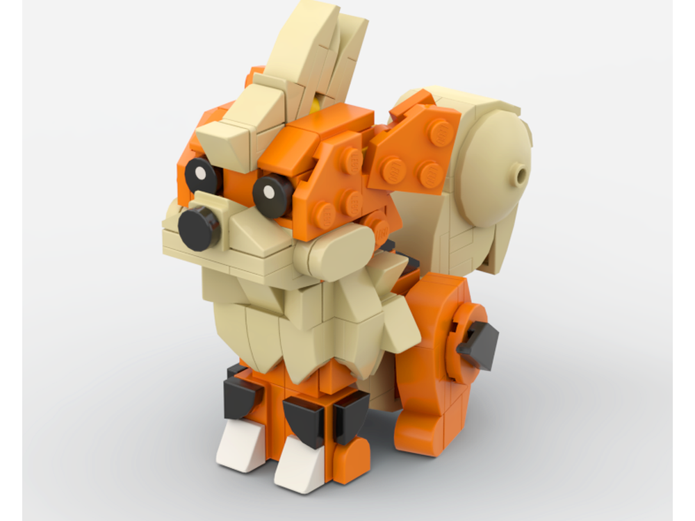 LEGO MOC Growlithe - Pokemon by Agilinzzz | Rebrickable - Build with LEGO