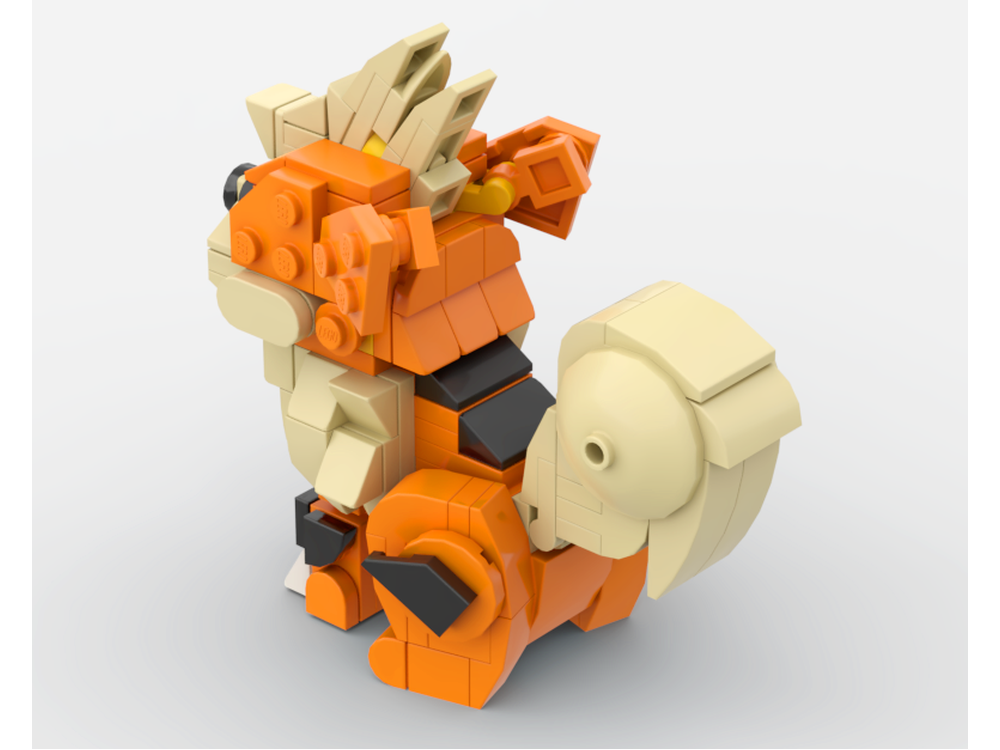 LEGO MOC Growlithe - Pokemon by Agilinzzz | Rebrickable - Build with LEGO