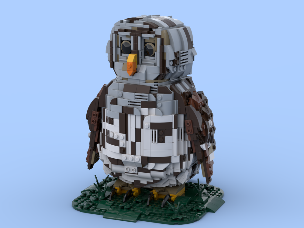 LEGO MOC Barred Owl by Penguins and plastic | Rebrickable - Build with LEGO