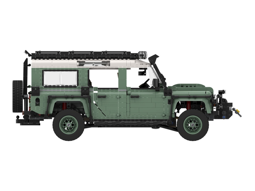 Lego Moc Land Rover Classic Defender 110 By Lbbde Rebrickable Build