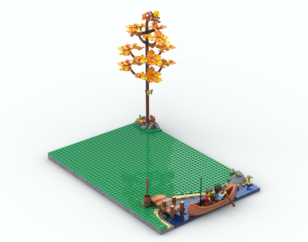 LEGO MOC Compact Display for set 21338 A-frame Cabin by fabulabricks ...