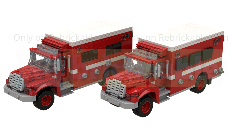 LEGO MOC Fire Department Wildland Crew Truck Bundle Pack by brickdefense | Rebrickable - Build ...