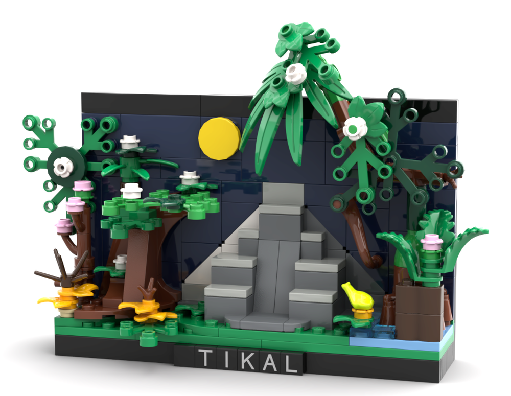 LEGO MOC-210299 Guatemala Postcard (Tikal Maya Pyramid) by Zwurbel ...