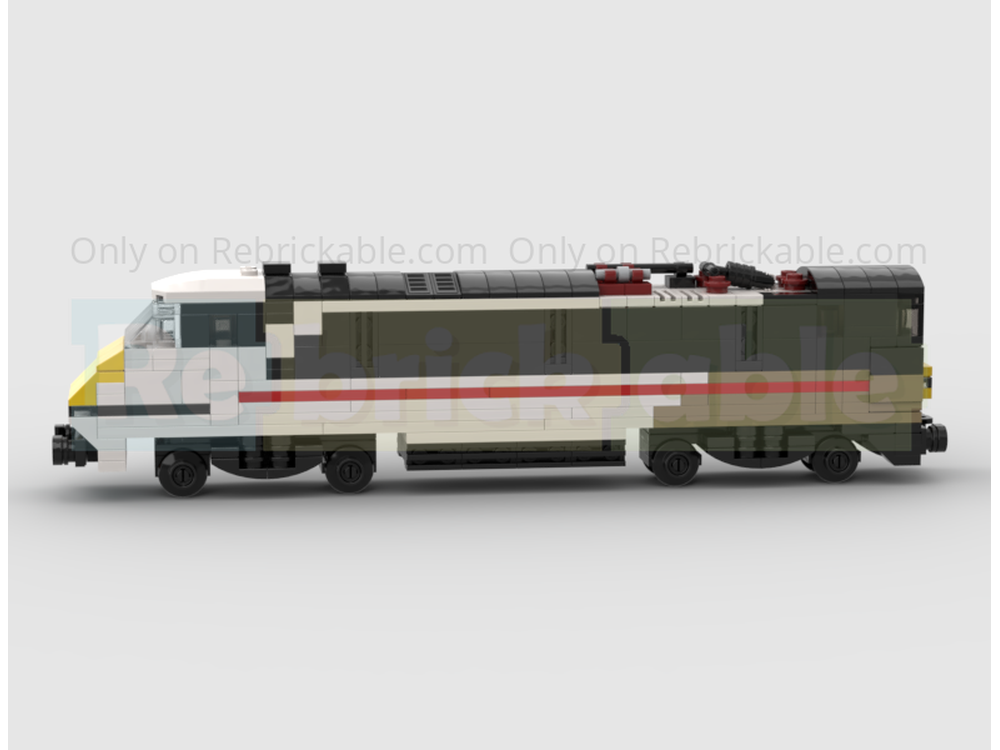 LEGO MOC 4-Wide BR Class 91 'Electra' Electric Locomotive Train In ...