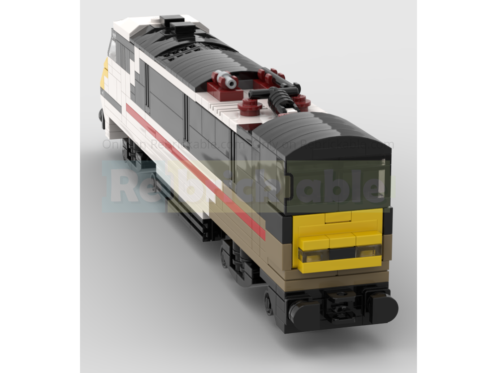 LEGO MOC 4-Wide BR Class 91 'Electra' Electric Locomotive Train In Intercity Livery by Andy Ps ...