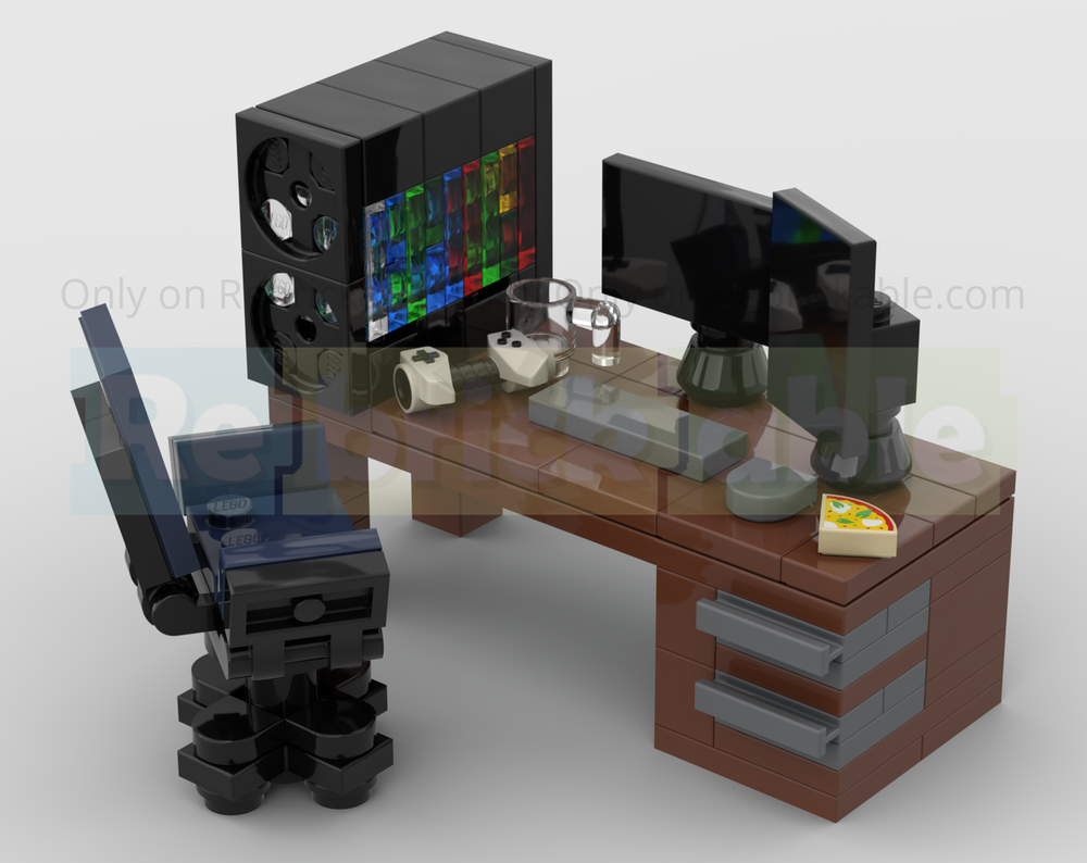 LEGO MOC Gaming setup by thebricksandmagic | Rebrickable - Build with LEGO