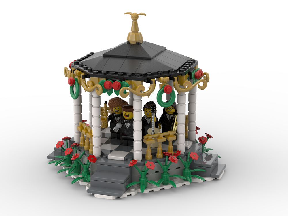 LEGO MOC Town Gazebo (Winter Village) by CareBearBrick | Rebrickable ...