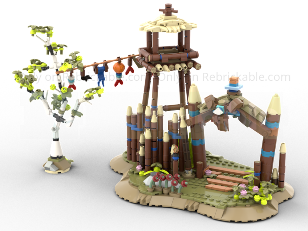 LEGO MOC Nora camp (from Horizon) by Pablow030 | Rebrickable - Build ...