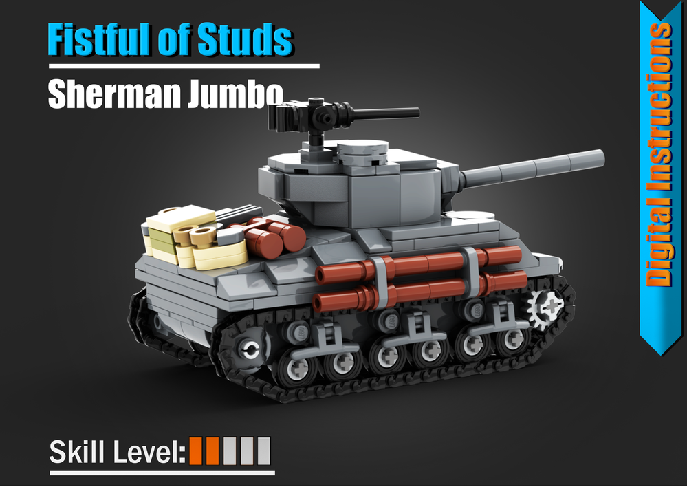 LEGO MOC-210348 Sherman Jumbo by FistfulofStuds | Rebrickable - Build ...