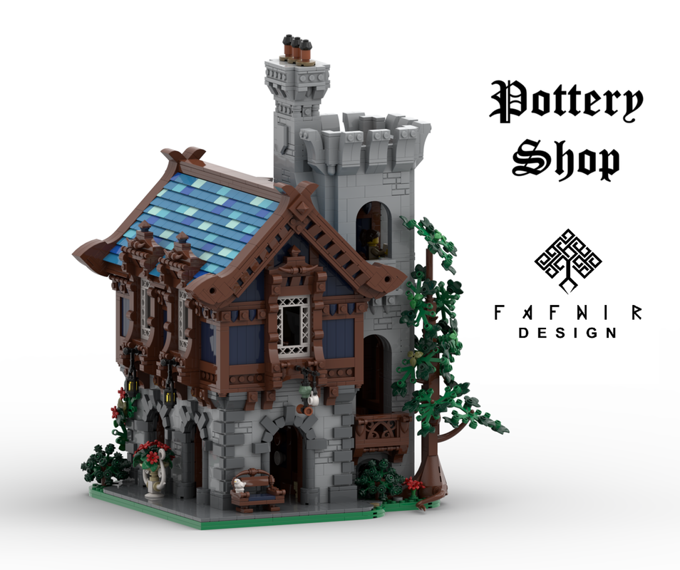LEGO MOC Pottery Shop by FafnirDesign | Rebrickable - Build with LEGO