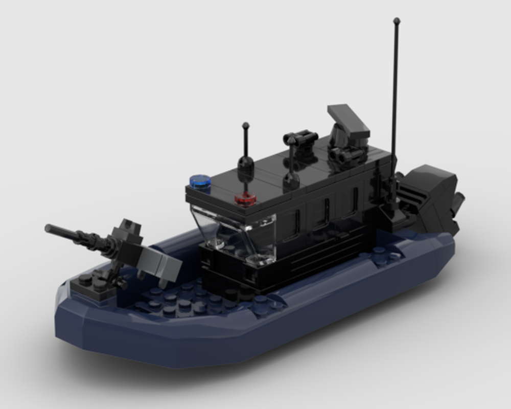 LEGO MOC Police Patrol Boat by Caroholic | Rebrickable - Build with LEGO