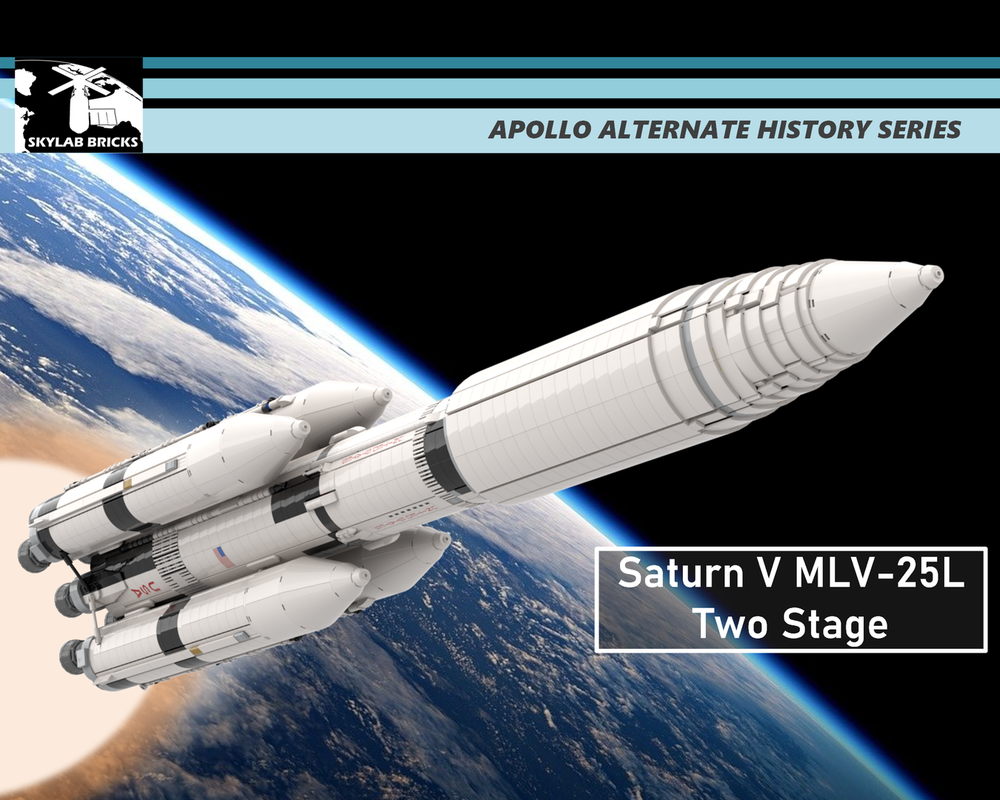 LEGO MOC Saturn V MLV-25L Two-Stage and 12 Meter Payload Fairing. by ...