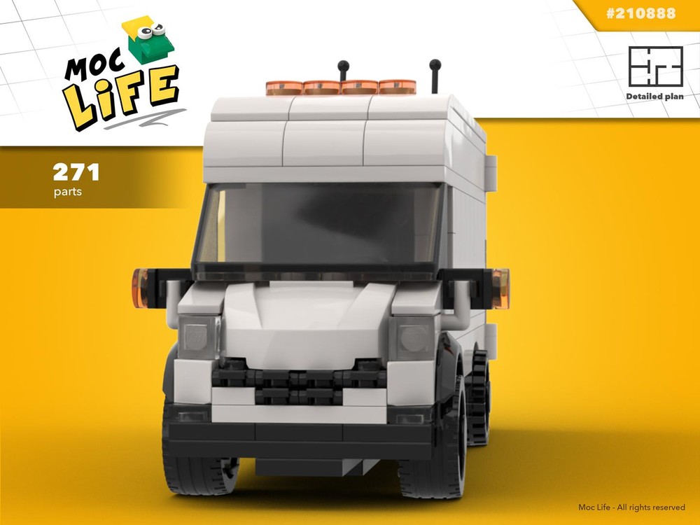 LEGO MOC-210388 Iveco Daily dually by MocLife | Rebrickable - Build ...