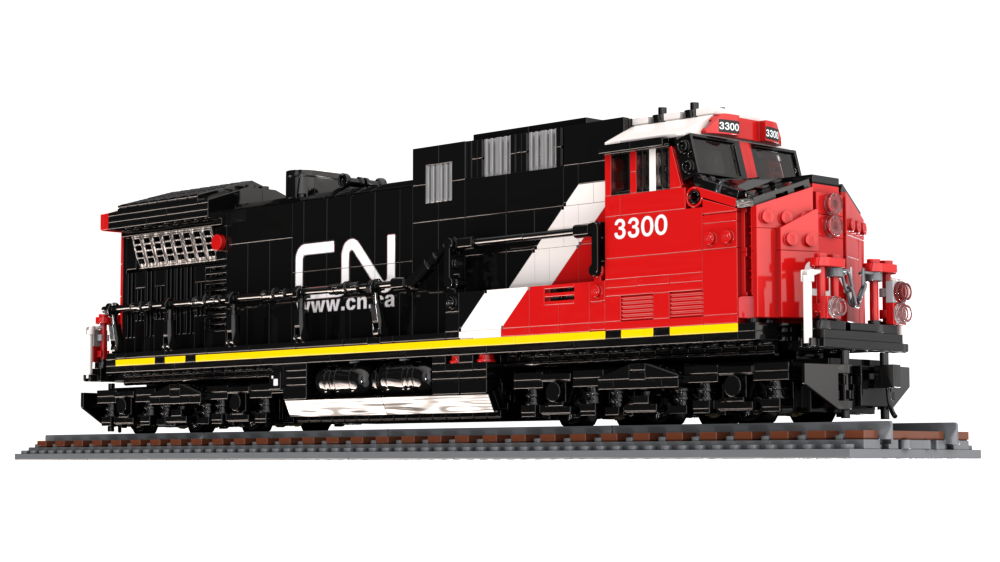 LEGO MOC 3 in 1 Train Bundle: CN 3300, NS 1066, and BN Caboose by ...