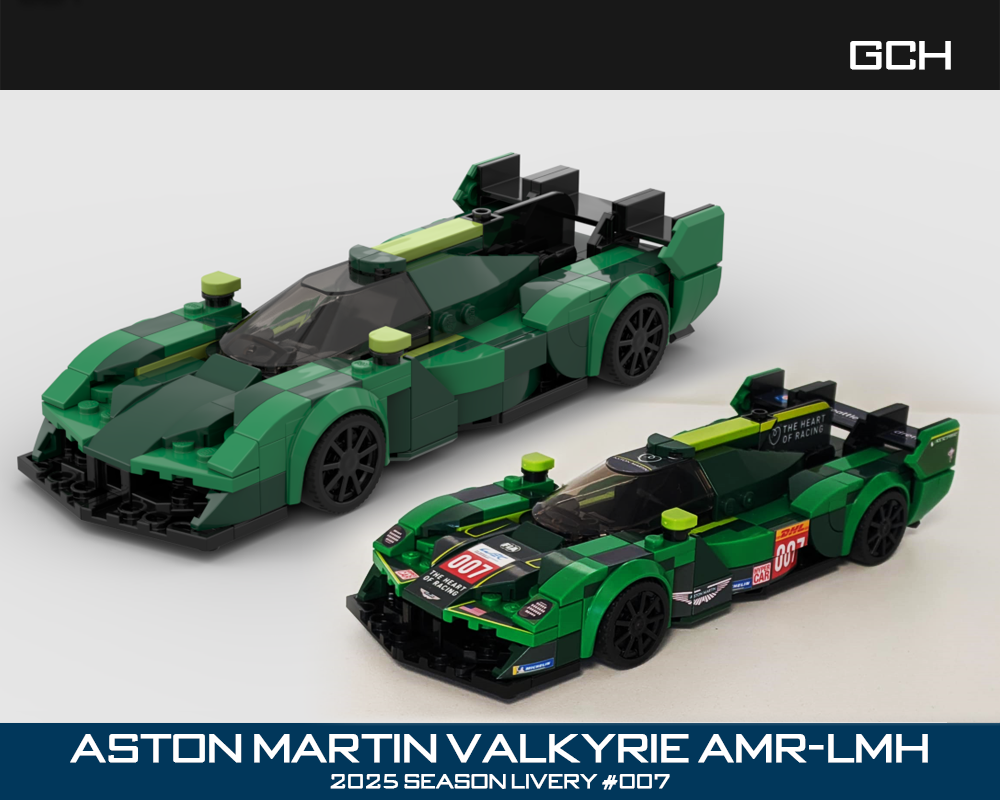 LEGO MOC-210396 Aston Martin Valkyrie AMR-LMH #007 2025 season livery ...