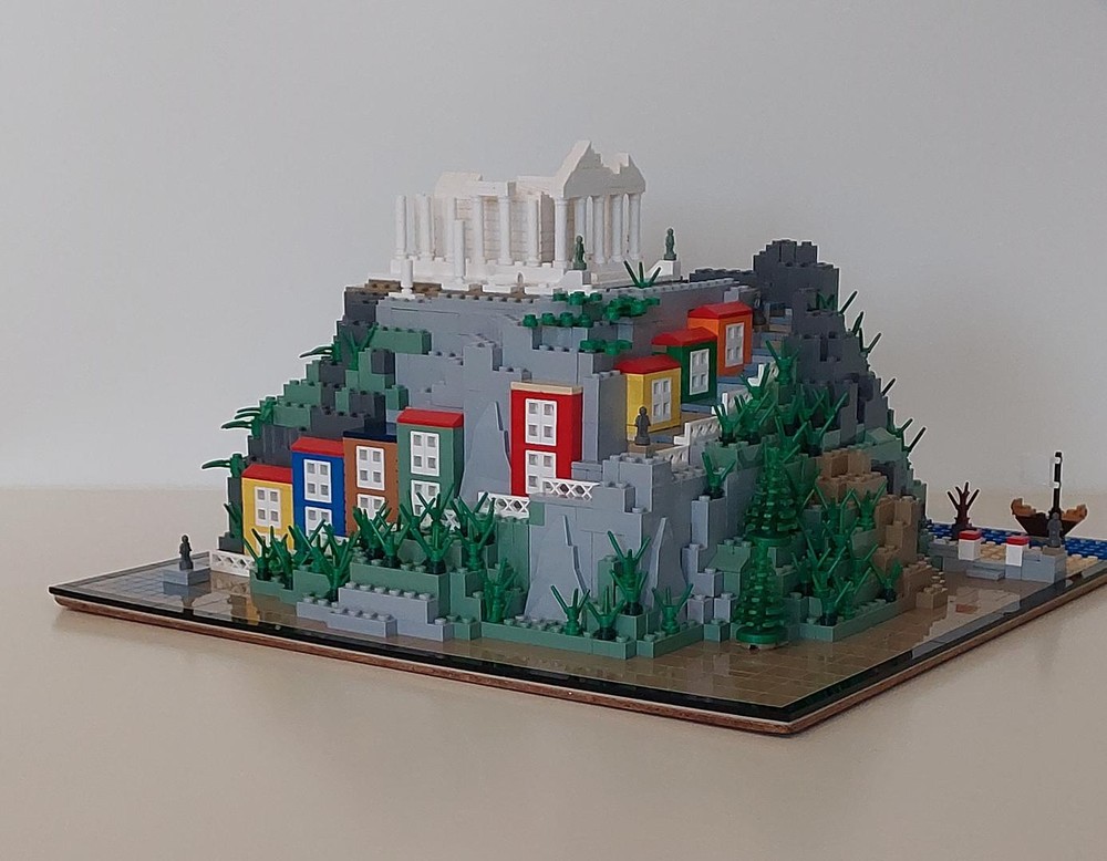LEGO MOC The Acropolis, with Parthenon and Plaka in Athens by ...