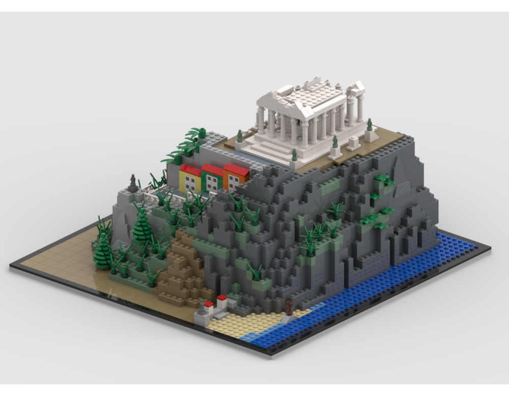 LEGO MOC The Acropolis, with Parthenon and Plaka in Athens by ...