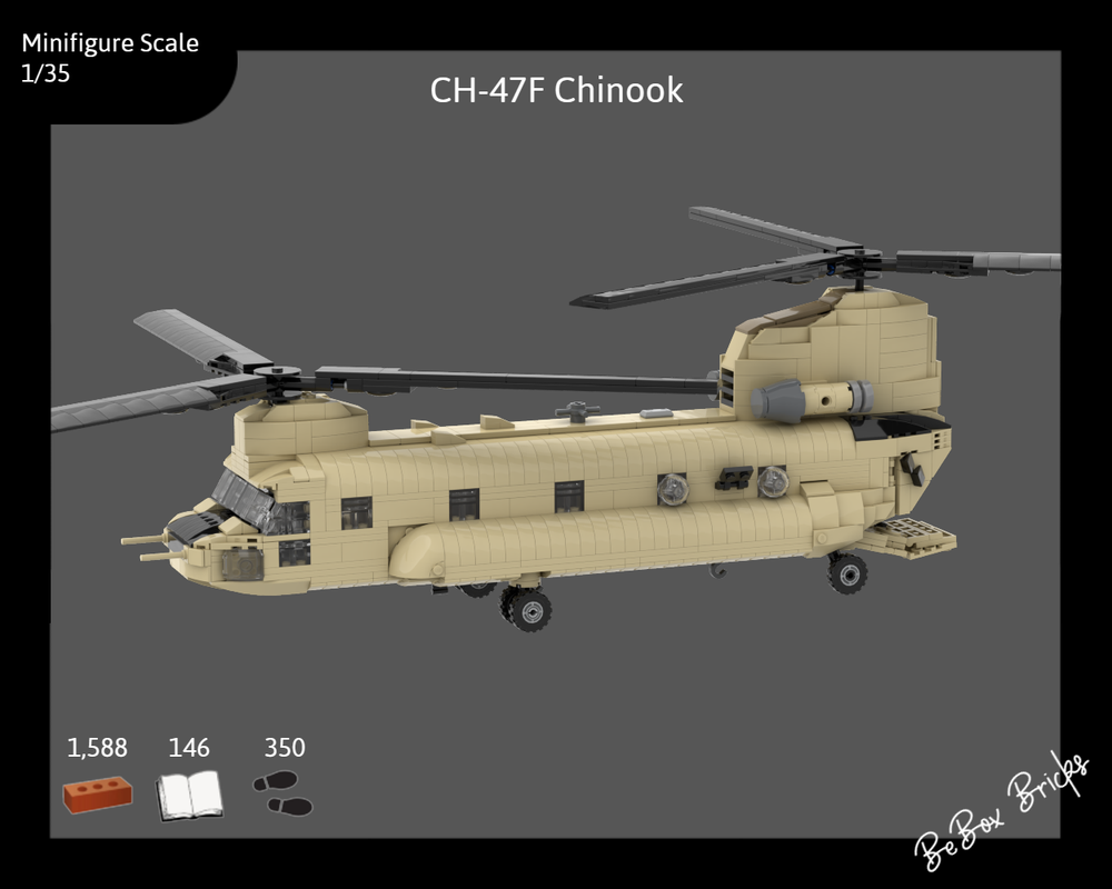 LEGO MOC CH-47 Chinook by BeBox | Rebrickable - Build with LEGO