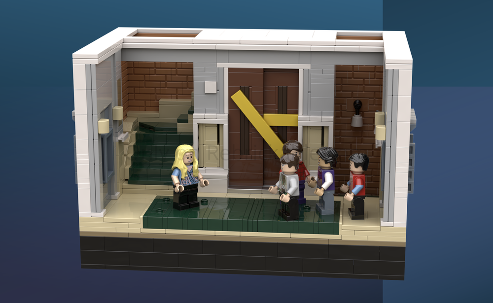 LEGO MOC The Big Bang Theory : The broken elevator and hallway by ...