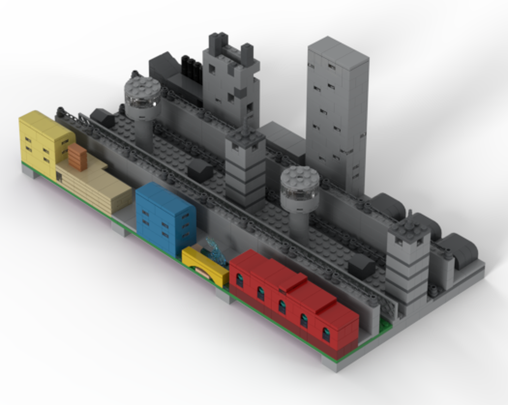 LEGO MOC Berlin wall microscale by Misser | Rebrickable - Build with LEGO