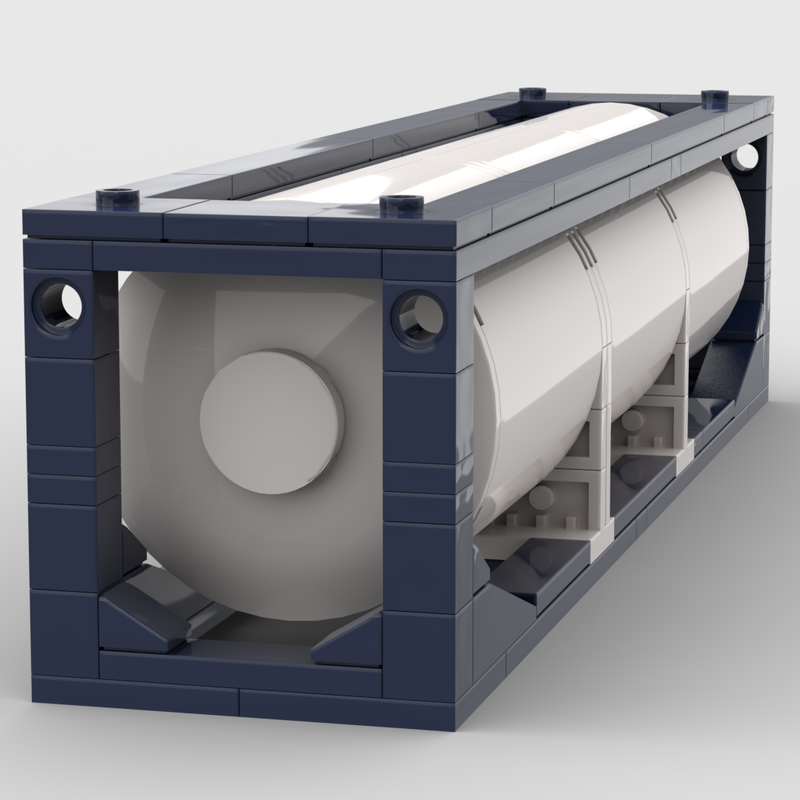 LEGO MOC 40 foot tank container by Tommi_Tom_de | Rebrickable - Build ...