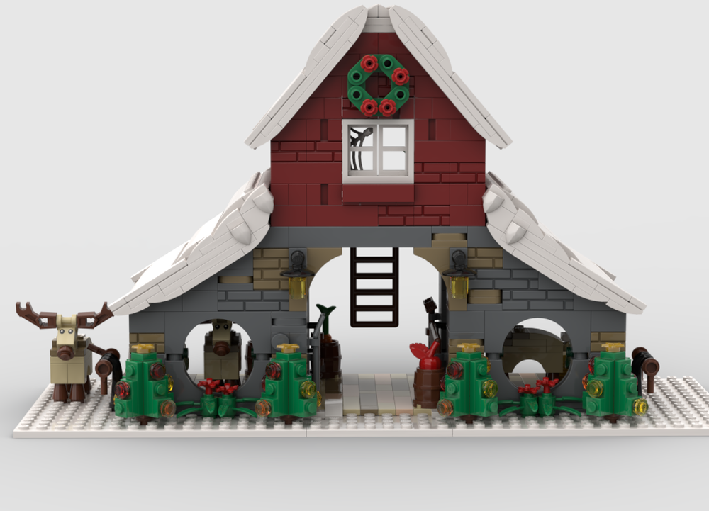 LEGO MOC Reindeer Stable by CareBearBrick | Rebrickable - Build with LEGO