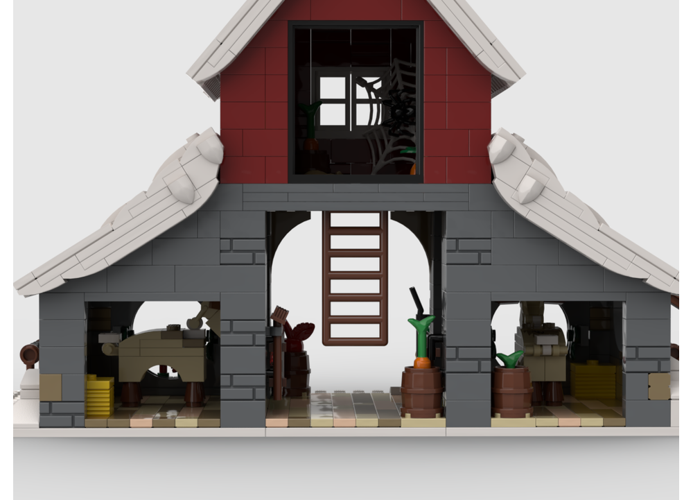 LEGO MOC Reindeer Stable by CareBearBrick | Rebrickable - Build with LEGO