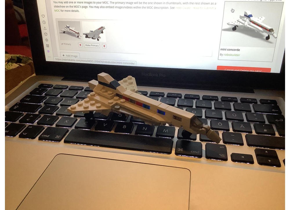 Lego Moc Mini Concorde By Robobuilder Rebrickable Build With Lego