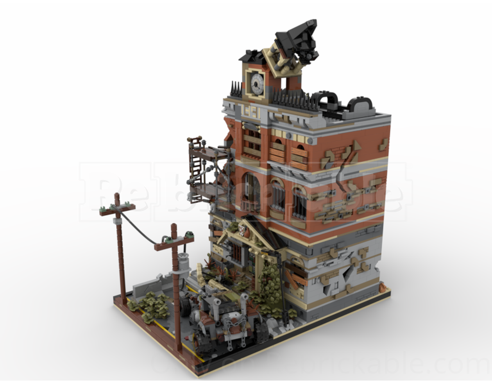 LEGO MOC lego set 10224 town hall apocalypse version by ...