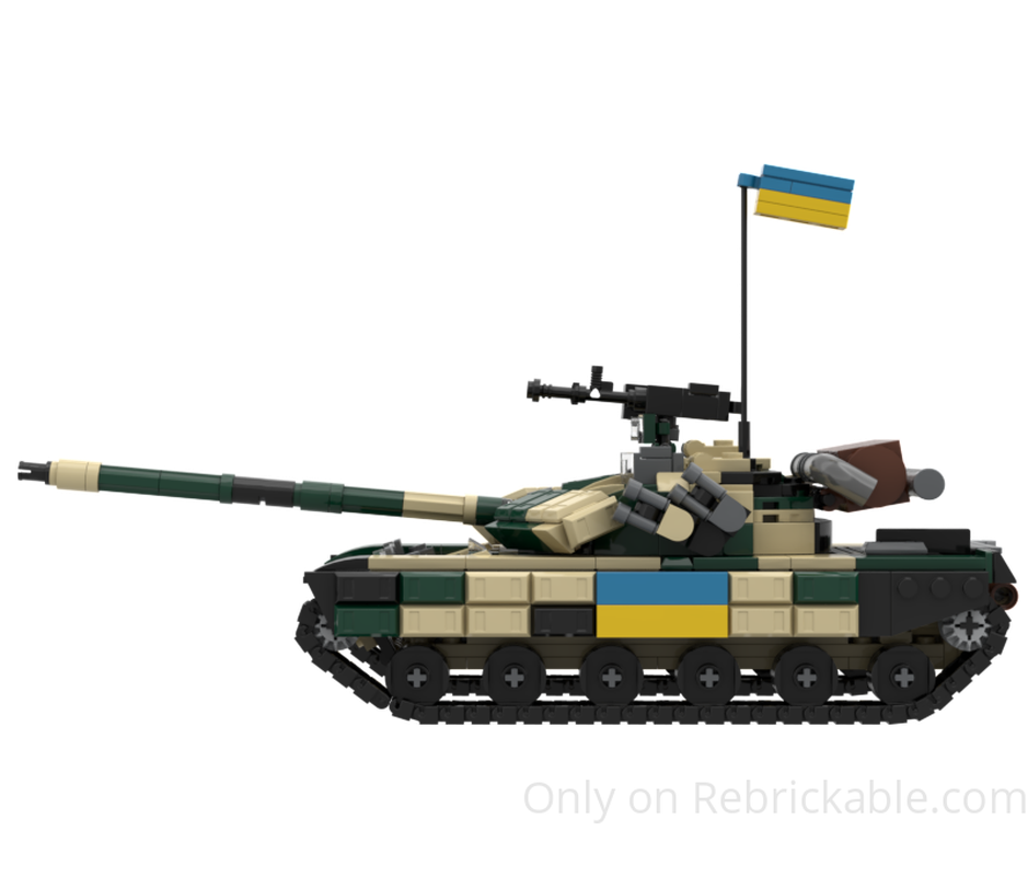 LEGO MOC-210498 T-64BV Ukrainian Main Battle Tank 1/35 Scale by Grant ...