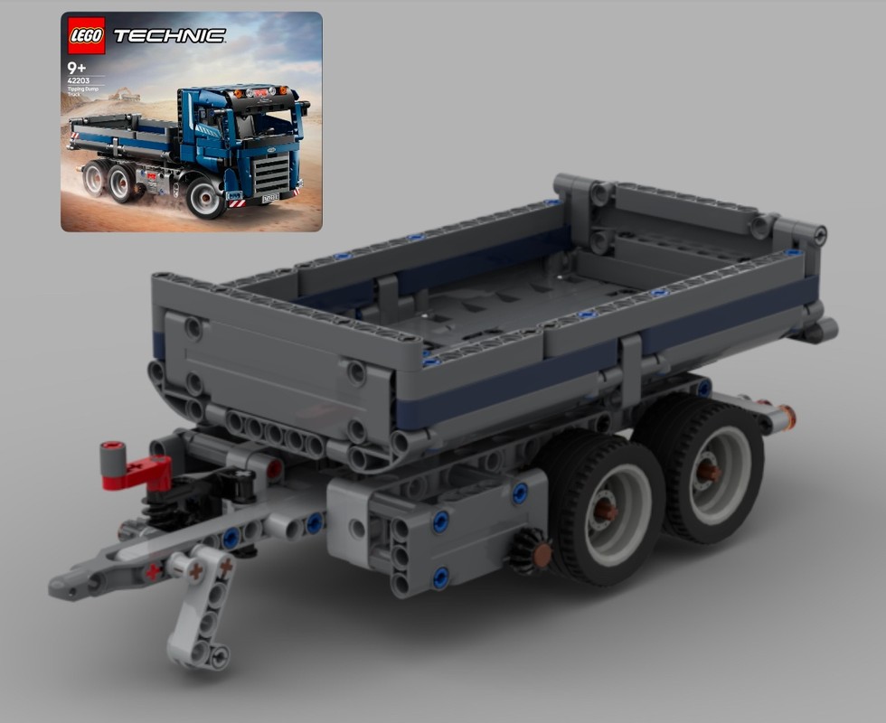 LEGO MOC Tipping Dump Trailer (for 42203) by east_brick_customs ...