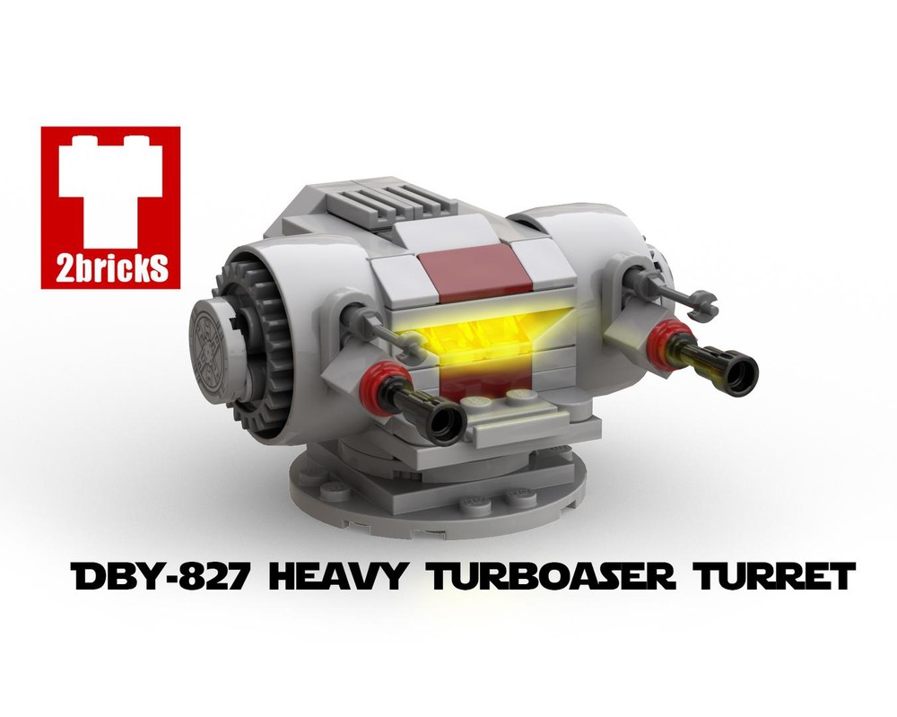 LEGO MOC 1:360 Scale DBY-827 Heavy Turbolaser Turret by 2bricksofficial ...
