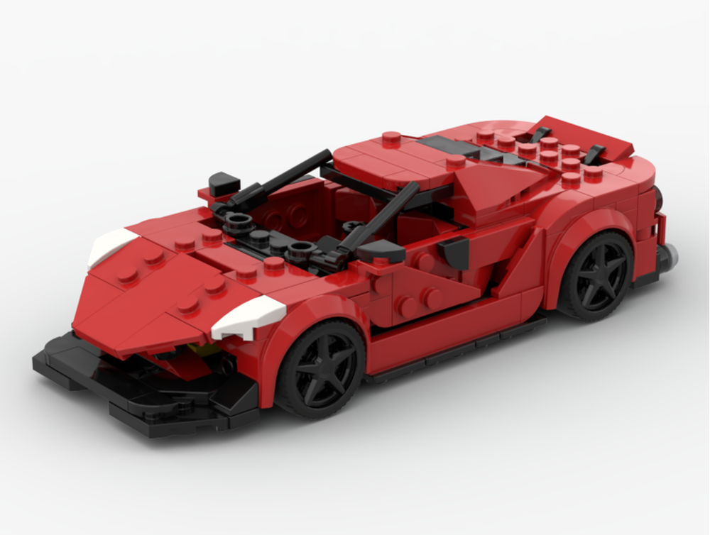LEGO MOC Custom Ferrari race car by VettreX | Rebrickable - Build with LEGO