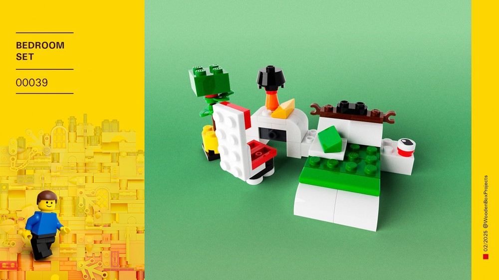 LEGO MOC Bedroom Set by WoodenBoxProjects | Rebrickable - Build with LEGO