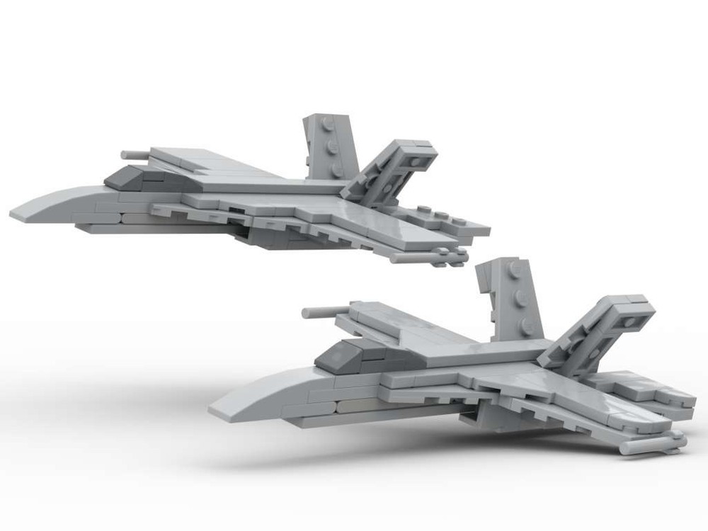 LEGO MOC F/A-18 Hornet and Super Hornet (1/110 scale) by Vincent W ...