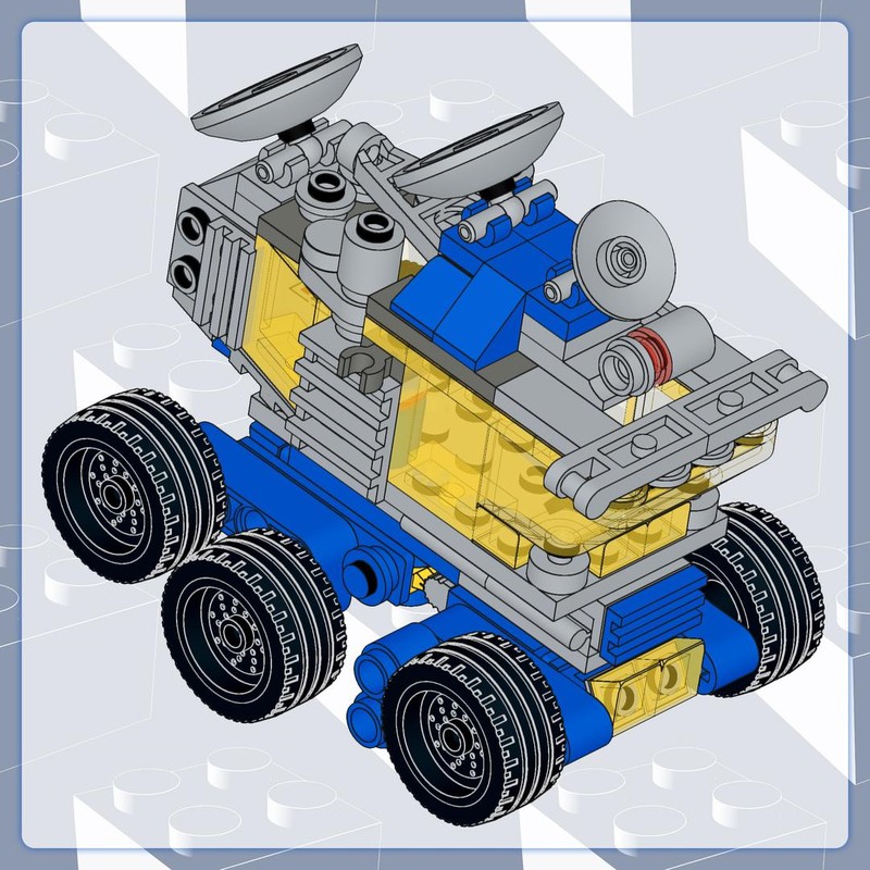 LEGO MOC Space Rover by SalmonBrick | Rebrickable - Build with LEGO