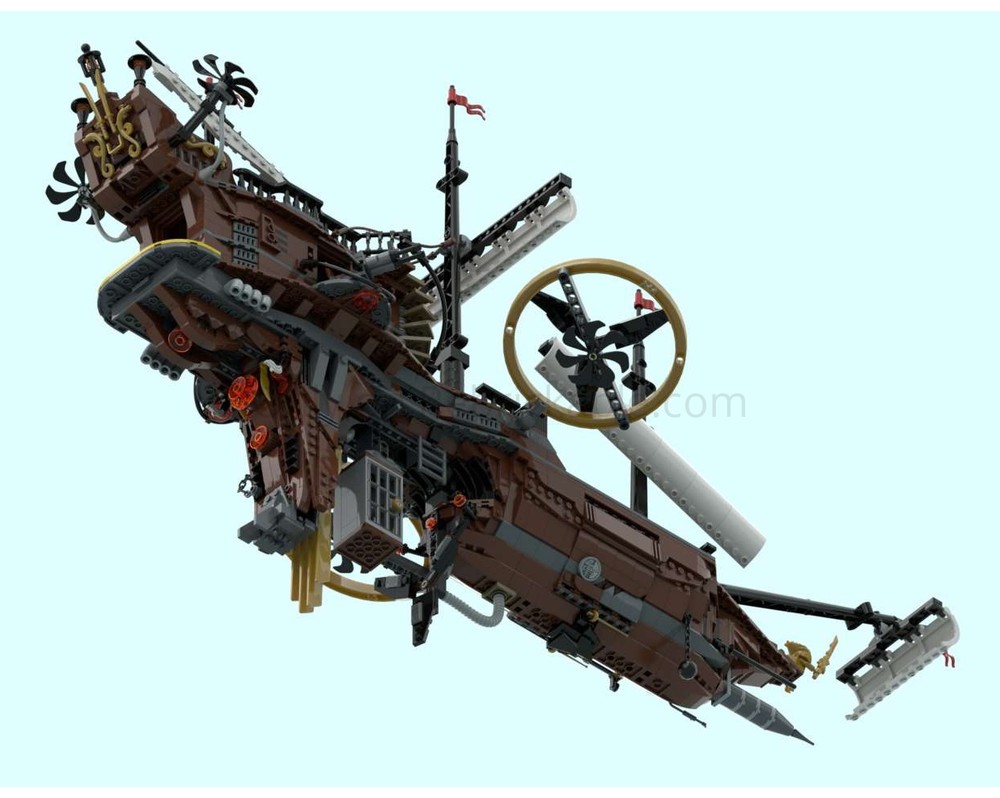 LEGO MOC-210606 Steampunk Pirate Airship "Brunel" | Steampunk Pirates ...