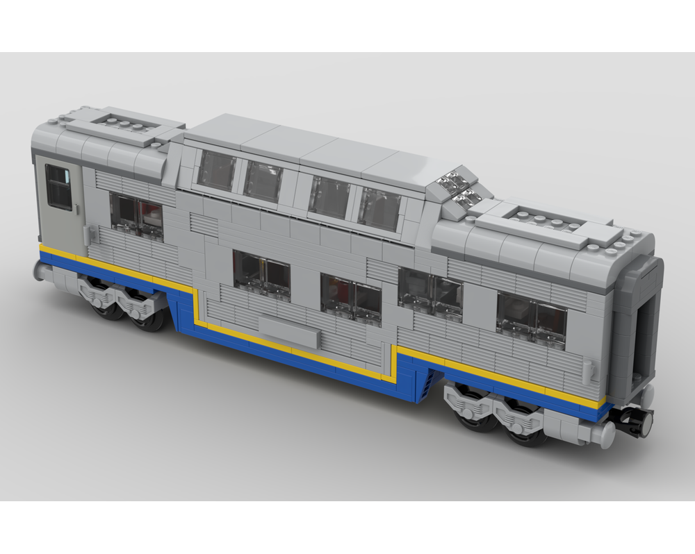 LEGO MOC Santa fe double decker canopy passanger train car by josszo ...