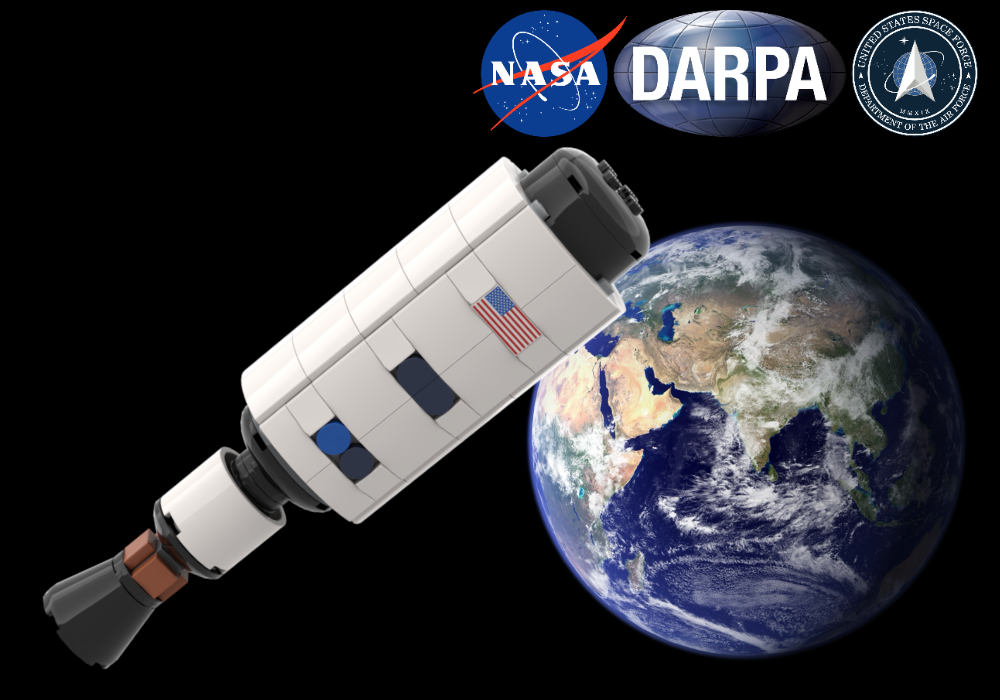 LEGO MOC DARPA DRACO NTR Spacecraft by OrchardBuilds | Rebrickable - Build with LEGO