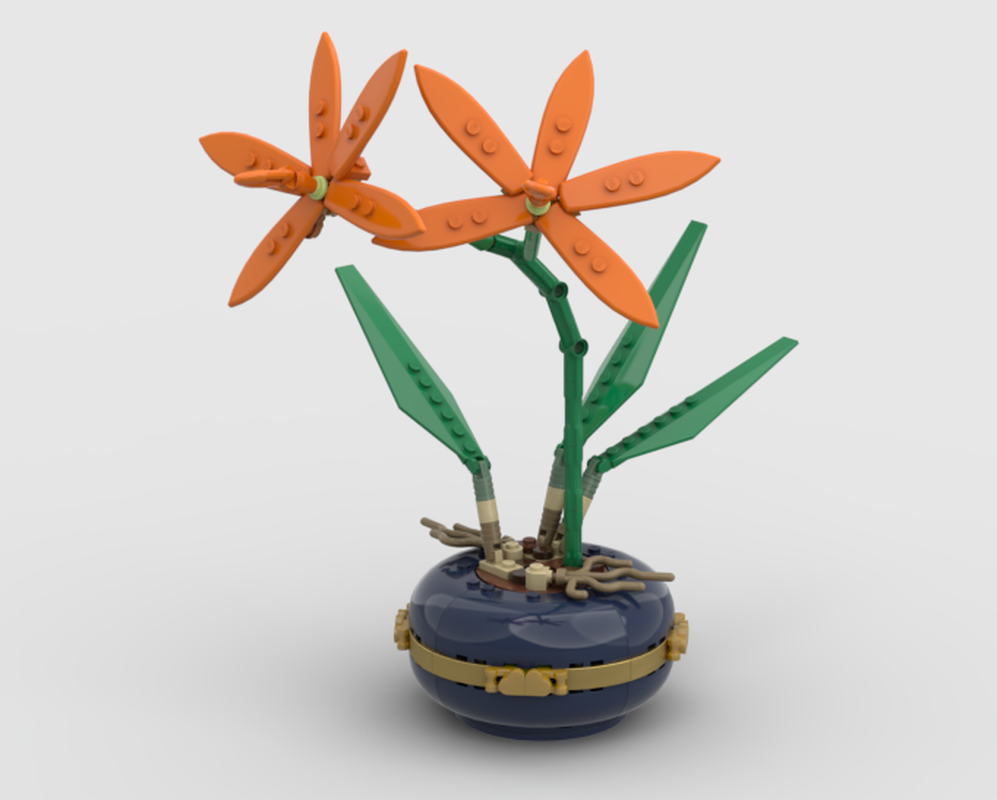 LEGO MOC-210623 Orange bird orchid by Mr.SpookyPumpkinHead ...
